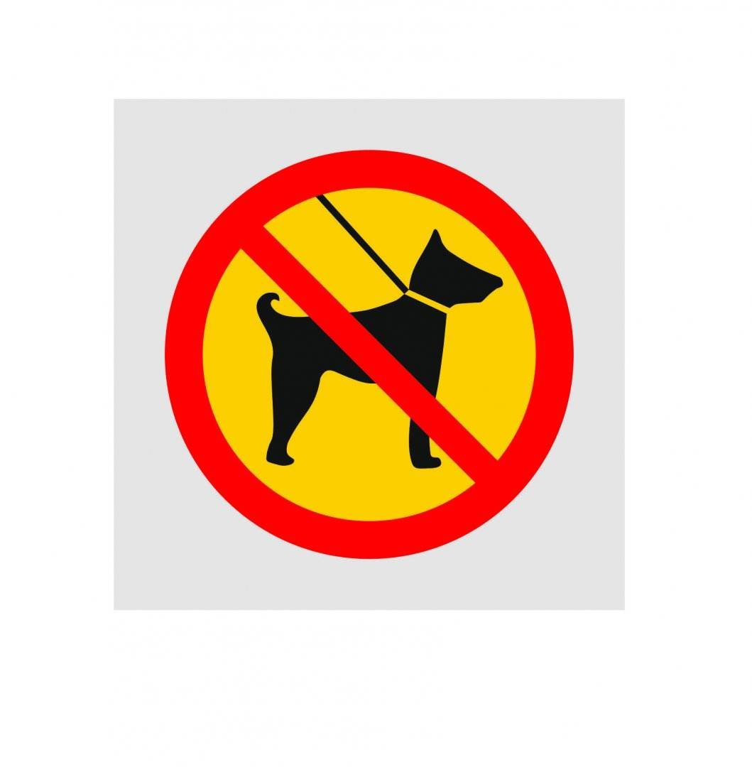 Stiker "Interzis cu animale" - Paper York